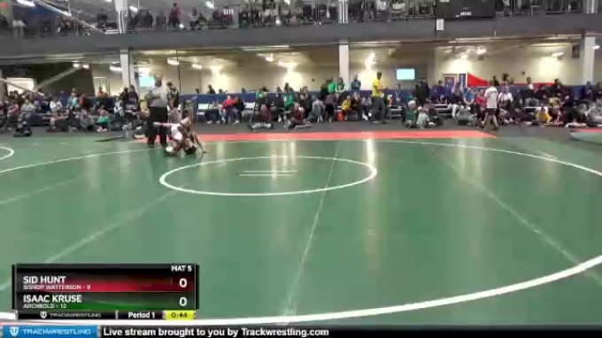 65 lbs Round 5 (6 Team) - Isaac Kruse, Archbold vs Sid Hunt, Bishop ...