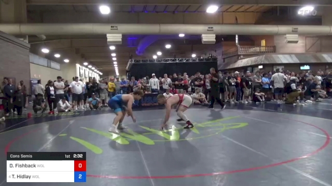 86 kg Cons Semis - Dylan Fishback, Wolfpack Wrestling Club / TMWC vs ...