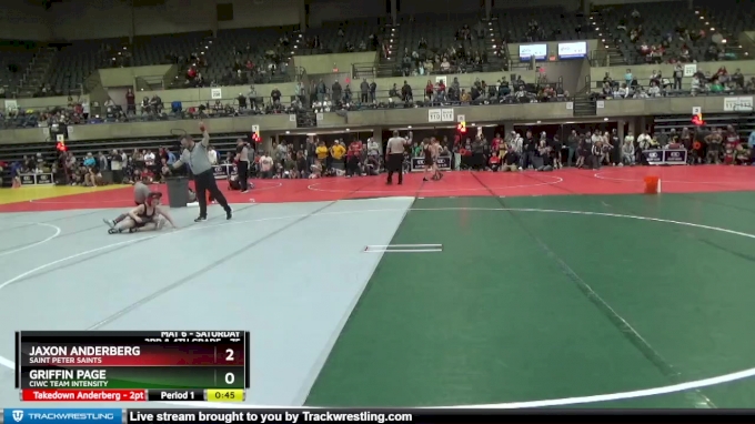 75 lbs Cons. Round 3 - Griffin Page, CIWC Team Intensity vs Jaxon ...