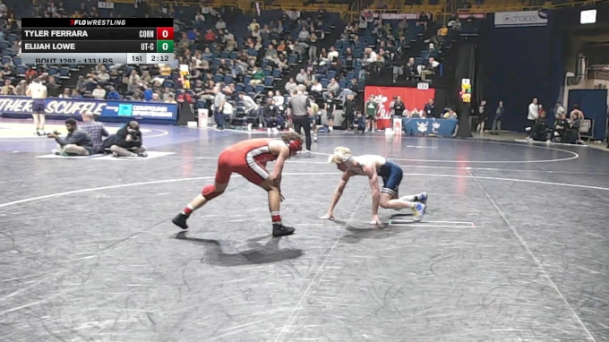 133 lbs Round Of 16 - Tyler Ferrara, Cornell vs Elijah Lowe, Chattanooga