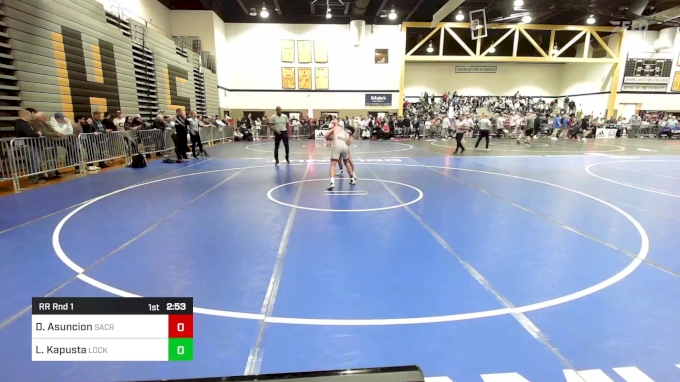 149E lbs Rr Rnd 1 - Dakota Asuncion, Sacred Heart vs Lucas Kapusta ...