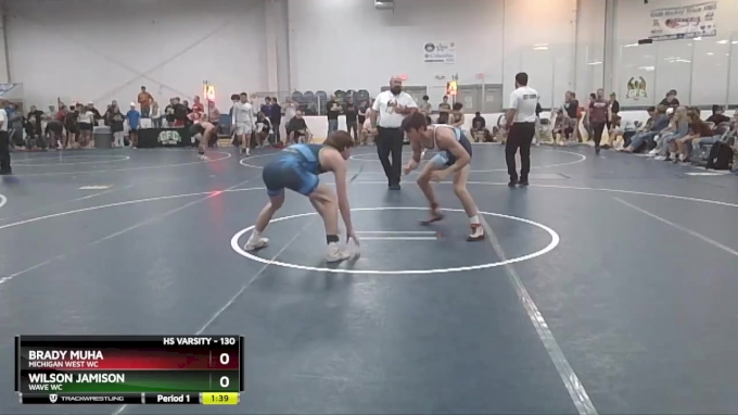 130 lbs Cons. Round 2 - Wilson Jamison, Wave WC vs Brady Muha, Michigan ...