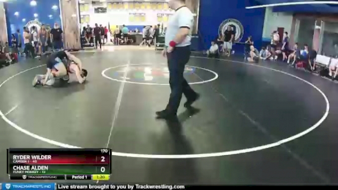 170 lbs Round 5 (8 Team) - Ryder Wilder, Camden 1 vs Chase Alden, Funky ...