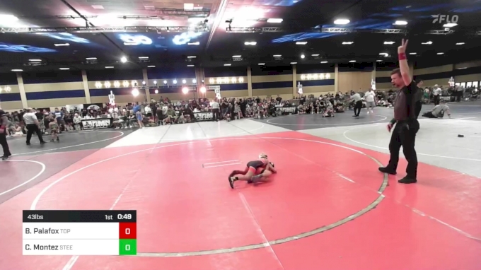 43 lbs Quarterfinal - Brandon Palafox, Top Dog Wrestling Club vs Cruz ...