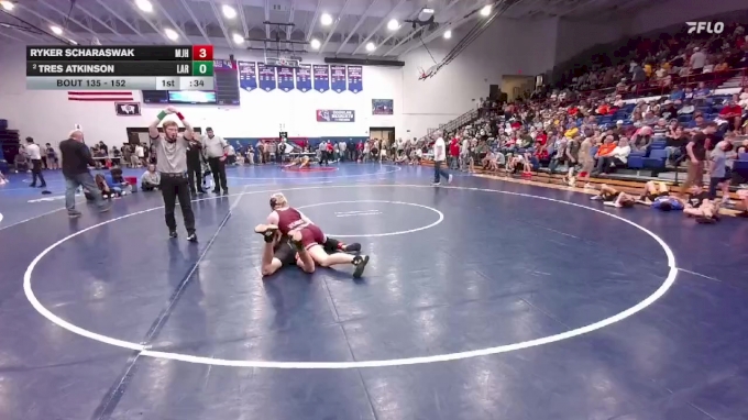 152 lbs Quarterfinal - Ryker Scharaswak, McCormick Jr. High vs Tres ...