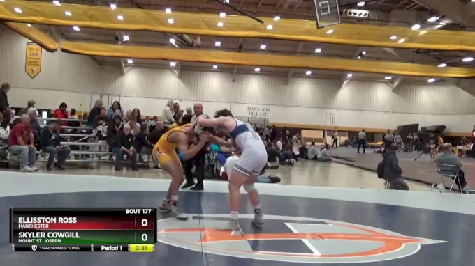 174 lbs Cons. Round 3 - Ellisston Ross, Manchester vs Skyler Cowgill ...
