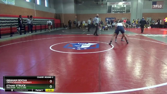 157 lbs Champ. Round 2 - Graham Rocha, Lincoln Memorial University vs ...