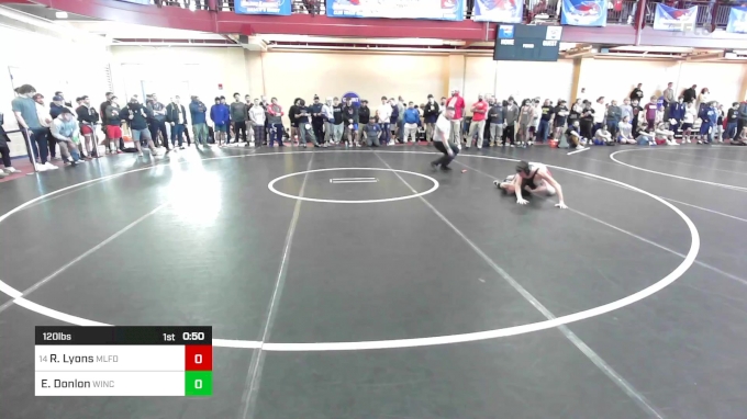 120 lbs Round Of 64 - Robert Lyons, Milford vs Edward Donlon, Winchester