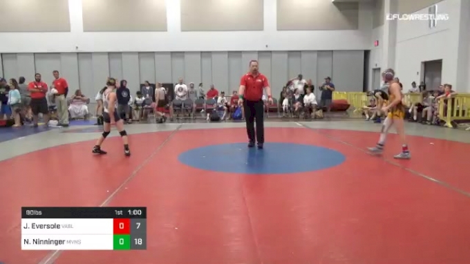 90 lbs Final - Jay Eversole, Team Vanquish Black vs Noah Ninninger ...