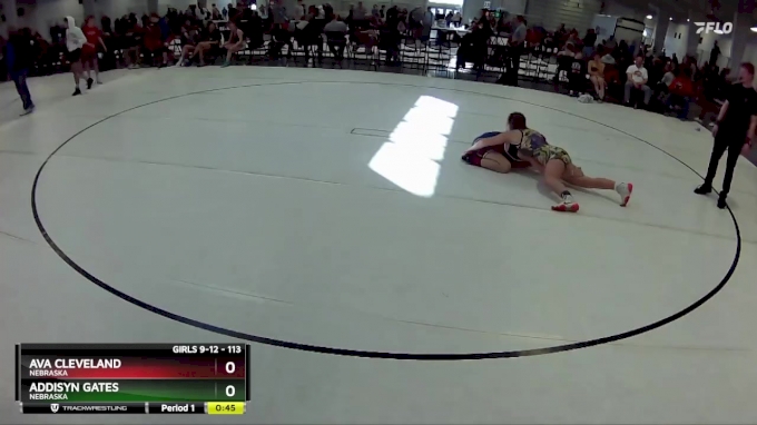 113 lbs 5th Place Match - Addisyn Gates, Nebraska vs Ava Cleveland ...