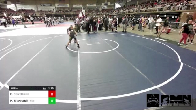89 lbs Quarterfinal - Brandon Sewell, NM Gold vs Hunter Shawcroft ...