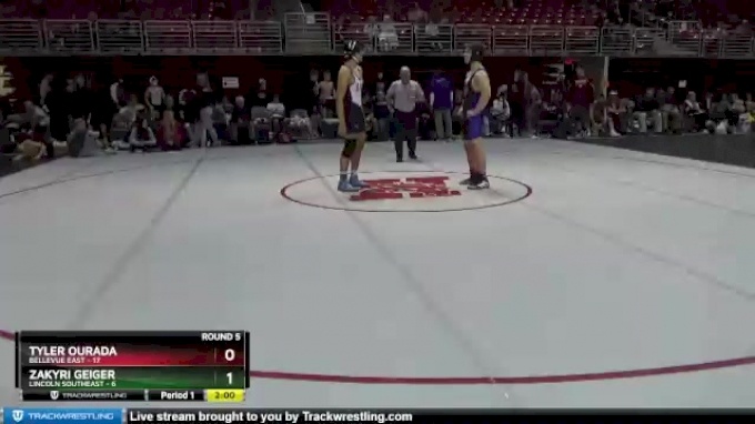 160 lbs Round 5 (8 Team) - Zakyri Geiger, Lincoln Southeast vs Tyler ...