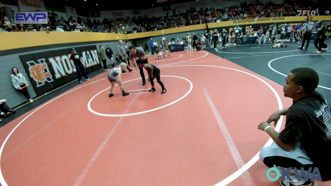 61 lbs Round Of 16 - Lamario Ramsey, Del City Little League vs Kamdyn ...