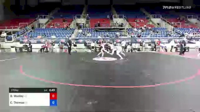 170 lbs Consi Of 16 #1 - Devin Wasley, Wisconsin vs Creed Thomas, Georgia