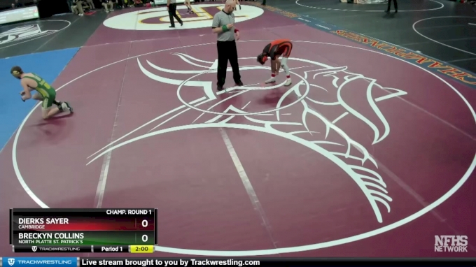 Champ. Round 1 - Breckyn Collins, North Platte St. Patrick`s vs Dierks ...