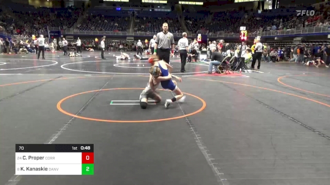 70 lbs Rd 2 - Consi Of 16 #1 - Cole Proper, Corry vs Kellon Kanaskie ...