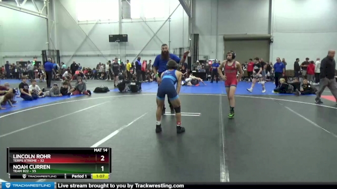 100 lbs Round 3 (4 Team) - Lincoln Rohr, Terps Xtreme vs Noah Curren ...