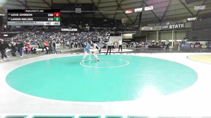 Girls 4A 130 lbs Cons. Round 4 - Lexie Johnson, Sumner (Girls) vs ...