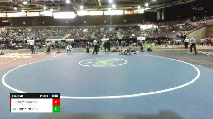 120 lbs Cons. Round 3 - Cooper Robbins, Mountain View vs Hazen Thompson ...