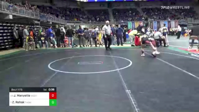 85 lbs Consi Of 16 #2 - Jordan Manyette, West Shore vs Zach Rehak ...