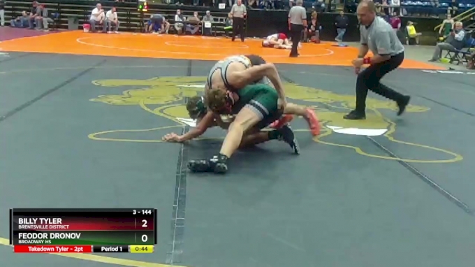 3 - 144 lbs Cons. Semi - Feodor Dronov, Broadway HS vs Billy Tyler ...