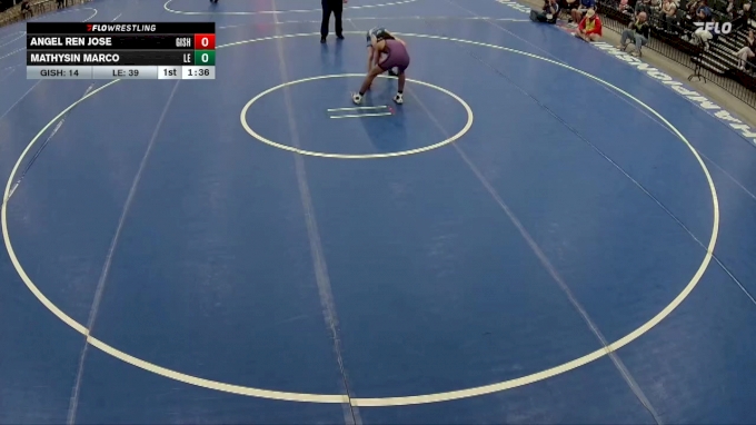 113 lbs Finals (8 Team) - Angel Ren Jose, Grand Island vs Mathysin ...