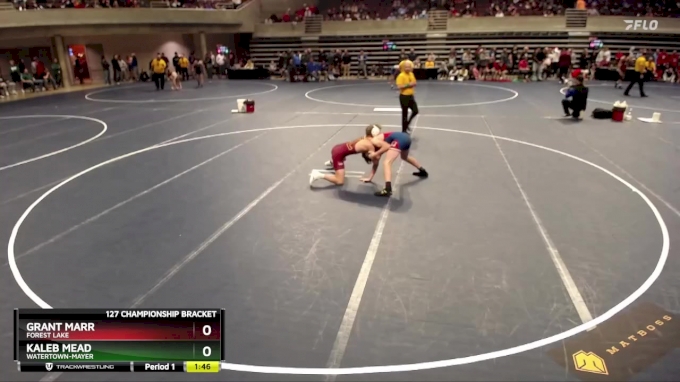 127 Championship Bracket 7th Place Match - Grant Marr, Forest Lake vs ...