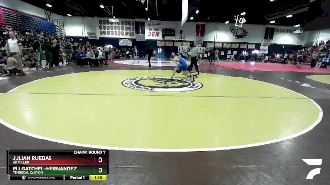 120 lbs Champ. Round 1 - Julian Ruedas, AB Miller vs Eli Gatchel ...