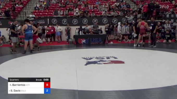 85 kg Quarters - Isaac Barrientos, Izzy Style Wrestling vs Satoshi ...