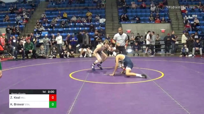 126 lbs Semifinal - Zach Keal, Mill Valley vs Kyler Brewer, Staley