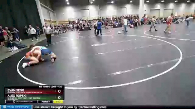 120 lbs Cons. Round 2 - Alex Ropski, Christian Brothers High School ...