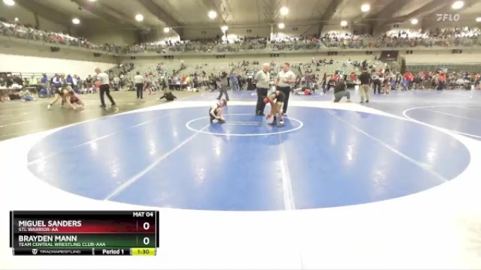 65 lbs Quarterfinal - Miguel Sanders, STL Warrior-AA vs Brayden Mann ...