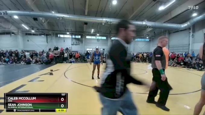 157 lbs Champ. Round 3 - Sean Johnson, Alameda International vs Caleb ...