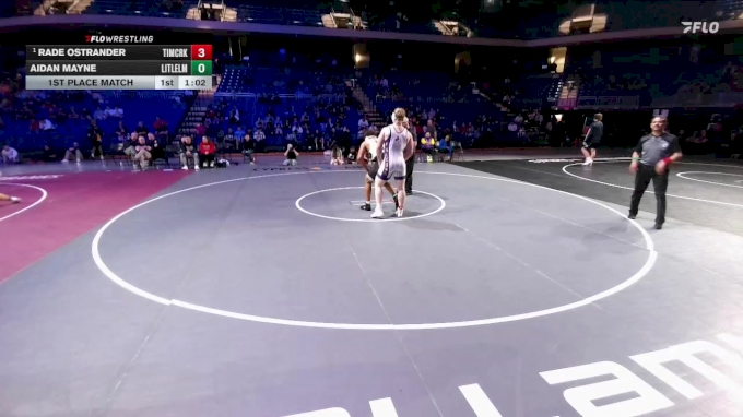 6A 215 lbs 1st Place Match - Rade Ostrander, Keller Timber Creek vs ...