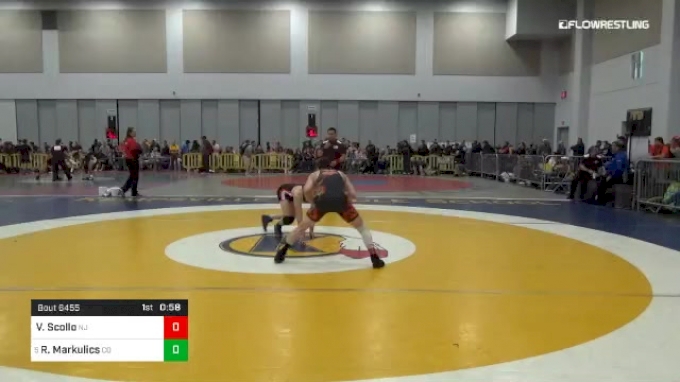 120 lbs Consi Of 8 #1 - Vincent Scollo, NJ vs Richard Markulics, CO