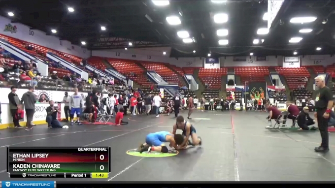130 lbs Quarterfinal - Ethan Lipsey, Minion vs Kaden Chinavare, Fantasy ...