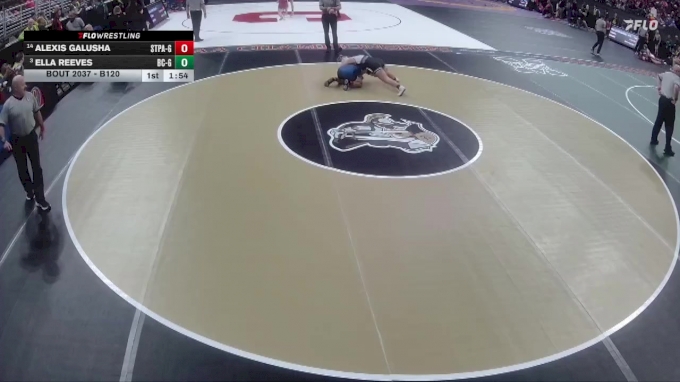 Champ. Round 1 - Ella Reeves, Battle Creek Girls vs Alexis Galusha, St ...