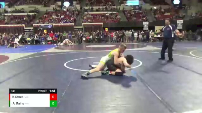 146 lbs Semifinal - Austin Rains, Rustler Wrestling Club vs Rylan Stout ...