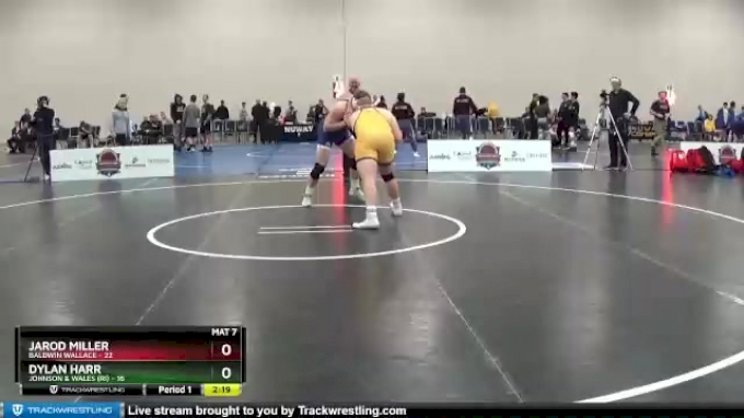 285 lbs Placement Matches (16 Team) - Dylan Harr, Johnson & Wales (RI ...