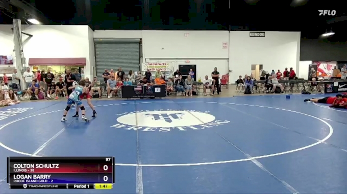 97 lbs Quarters & 1st Wb (16 Team) - Colton Schultz, Illinois vs Logan ...