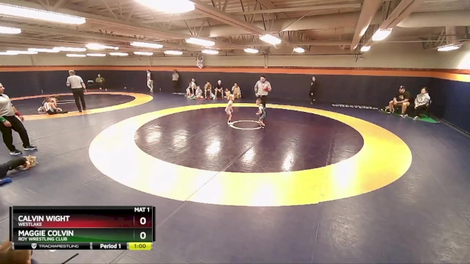 38-40 lbs Round 3 - Maggie Colvin, Roy Wrestling Club vs Calvin Wight ...