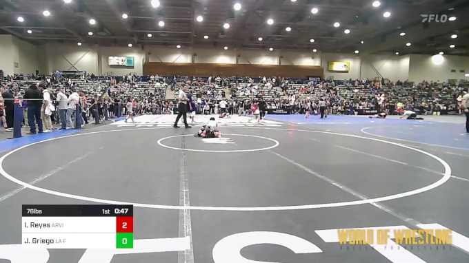 76 lbs Consi Of 8 #1 - Isaiah Reyes, Arvin Grizzlies vs Jacob Griego ...