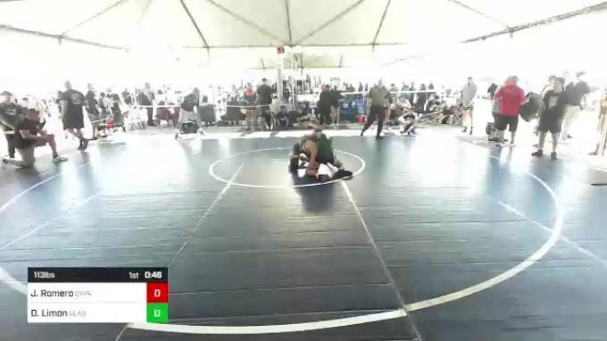 113 lbs Consi Of 8 #2 - Jimmy Romero, Cypress Wrestling vs Daniel Limon ...