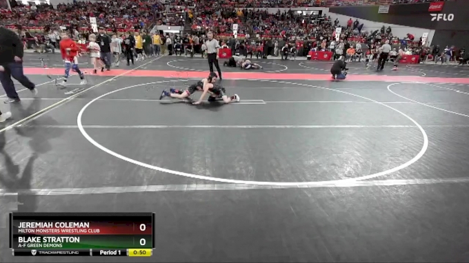 87 lbs Champ. Round 1 - Jeremiah Coleman, Milton Monsters Wrestling ...