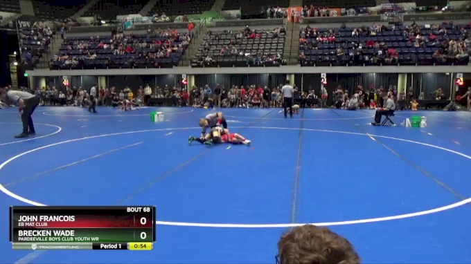 60 lbs Cons. Round 2 - Brecken Wade, Pardeeville Boys Club Youth Wr vs ...