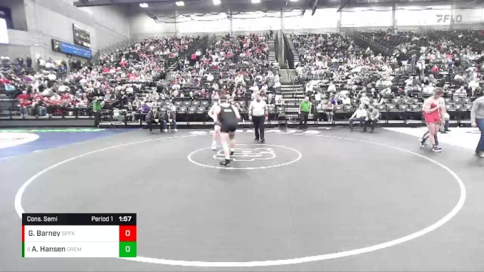 285 lbs Cons. Semi - Alex Hansen, Orem vs Grant Barney, Spanish Fork