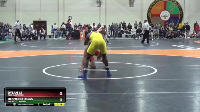 133 lbs Semifinal - Dylan Le, Ohio Northern vs Desmond Diggs, Mount St ...