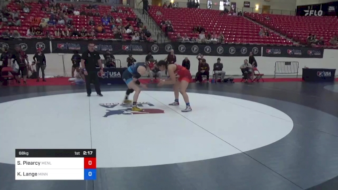 68 kg 3rd Place - Solin Piearcy, Menlo Wrestling Club vs Katerina Lange ...