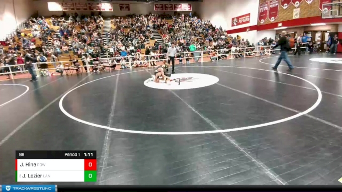 98 lbs Cons. Round 1 - Joshua Lozier, Lander Middle School vs Jonathan ...