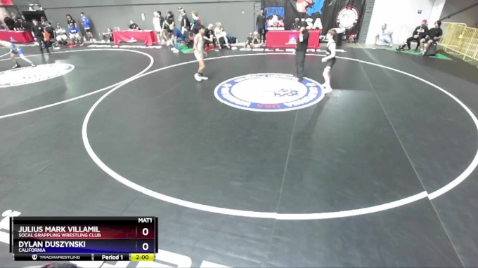 106 lbs Champ. Round 1 - Julius Mark Villamil, Socal Grappling ...